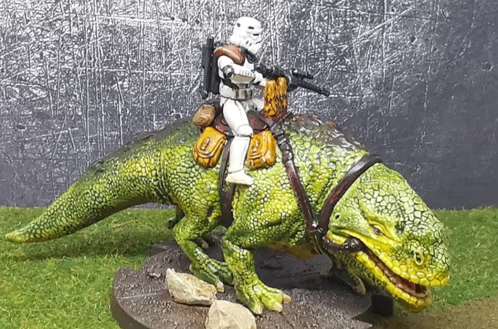 Taurücken-Reiter: ein Dewback für Halvarson