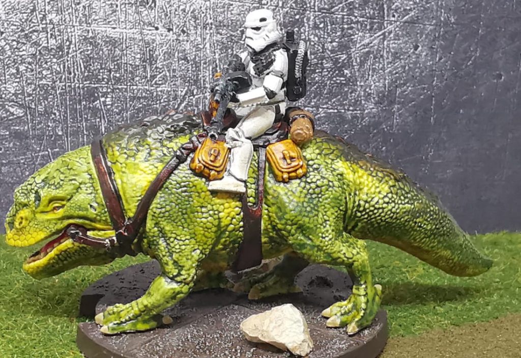 Taurücken-Reiter: ein Dewback für Halvarson